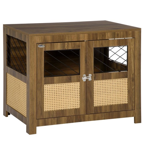 Small to Medium Sized Dog Kennel Furniture Indoors with Rattan and ...