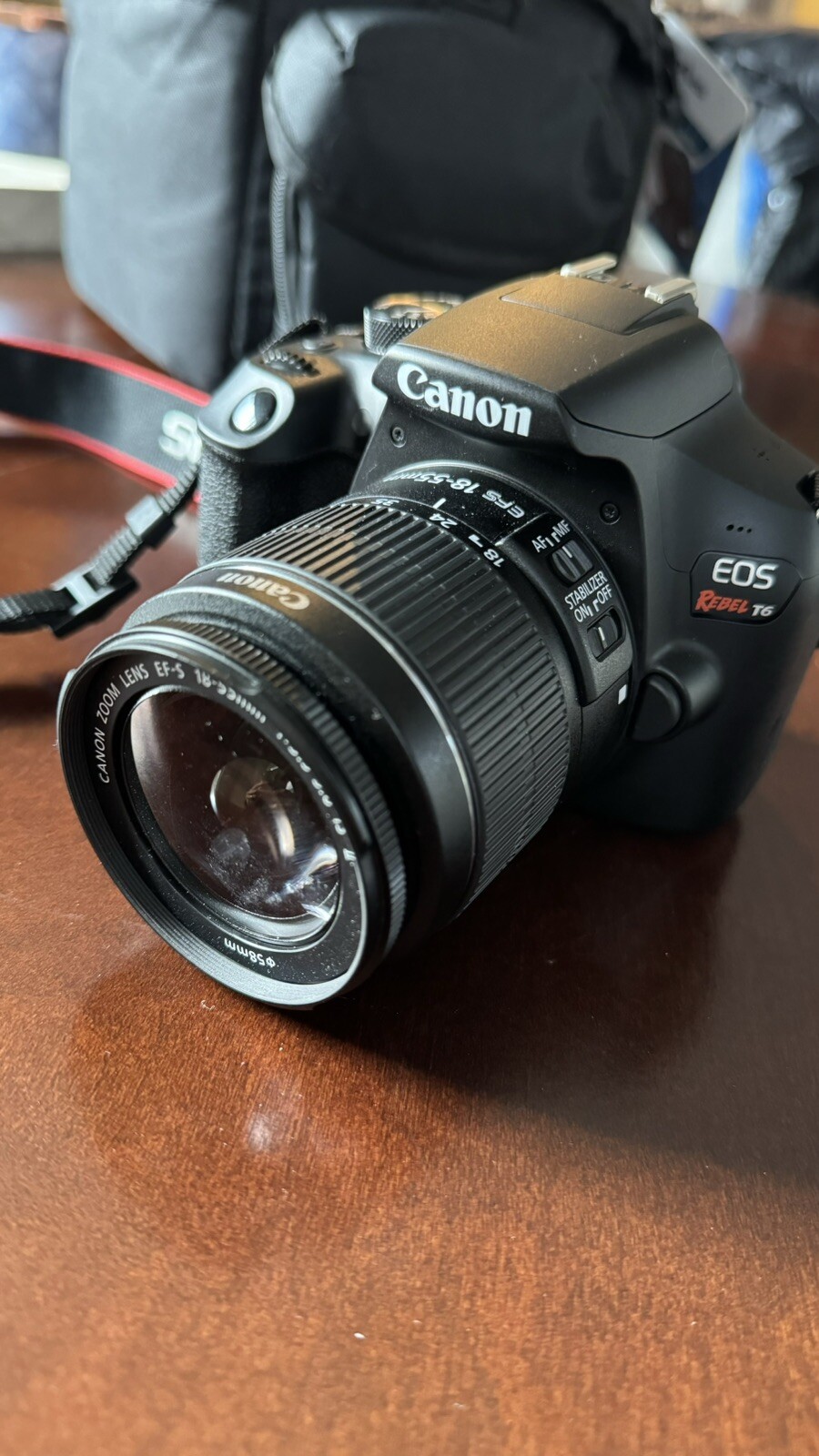 Canon EOS Rebel T6 DSLR Camera & 18-55mm Lens - Black for sale online ...