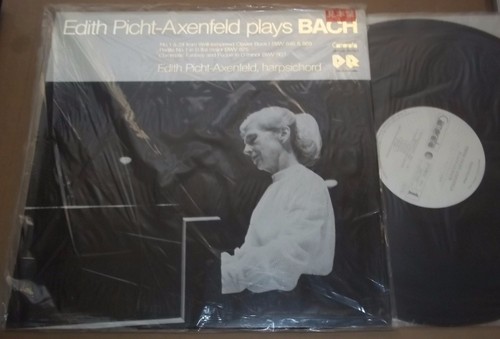 Edith Picht-Axenfeld plays BACH - Japanese Camerata CMT-1087 | eBay
