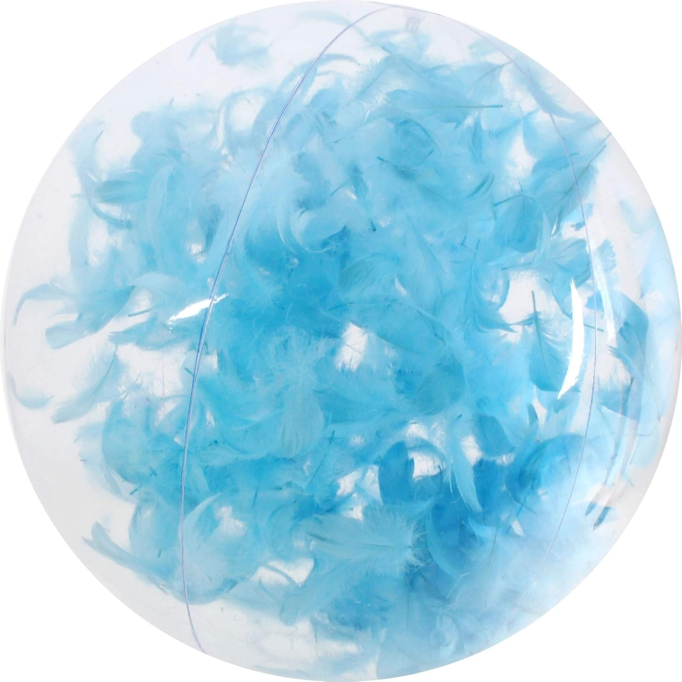 New Air Time Blue Inflatable Feather Beach Ball Swimming Pool Float Toy ...