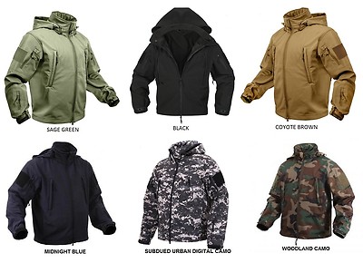 TACTICAL Waterproof Special Ops Jacket Soft Shell Army SWAT Navy USCG ...