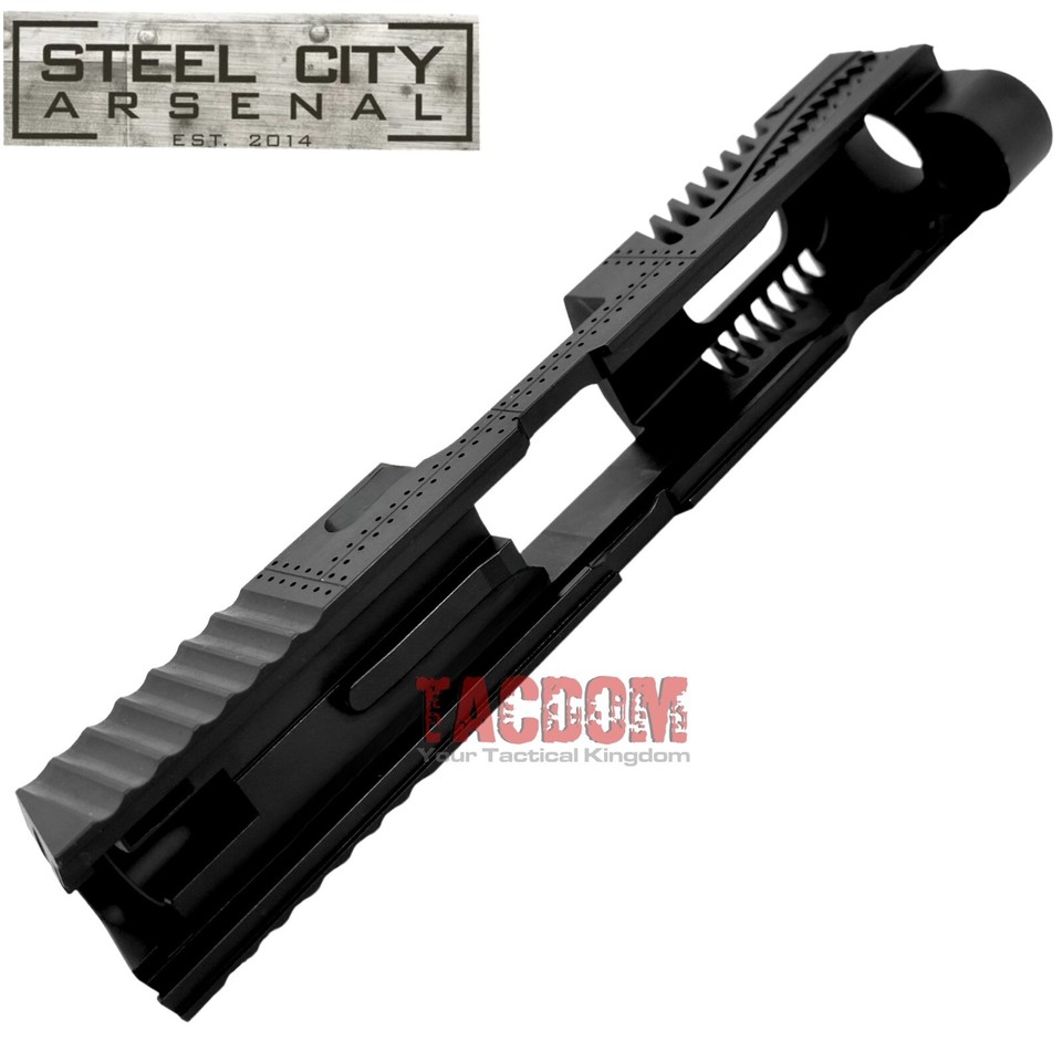 Steel City Arsenal P40 FIN WARHAWK Slide for SIG P320C - BLACK OUT ...
