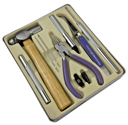 VTG Making Memories Scrapbooking Craft Tool Kit in Metal Case-Complete ...