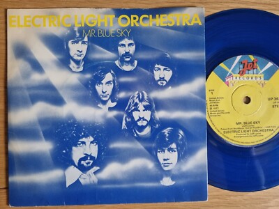 Electric Light Orchestra – Mr. Blue Sky 1978 BLUE VINYL Jet Records ELO ...