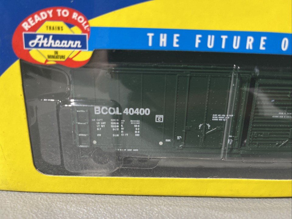 Athearn ~ HO Scale ~ 50' Combination Door box car ~ BC Rail ~ 91227 ...