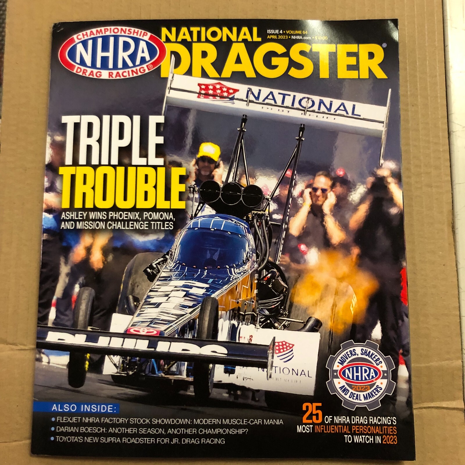 NHRA National Dragster Magazine April 2023 Drag Racing Issue 4 Vol 64 ...