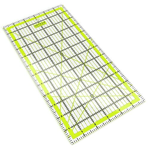 Quilting Ruler Laser Cut Acrylic Double Colored Grid Lines 6"x12" | eBay