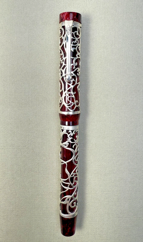 CONWAY STEWART HENRY SIMPOLE LE25 CHATSWORTH R/BALL PEN BURGUNDY (NO ...