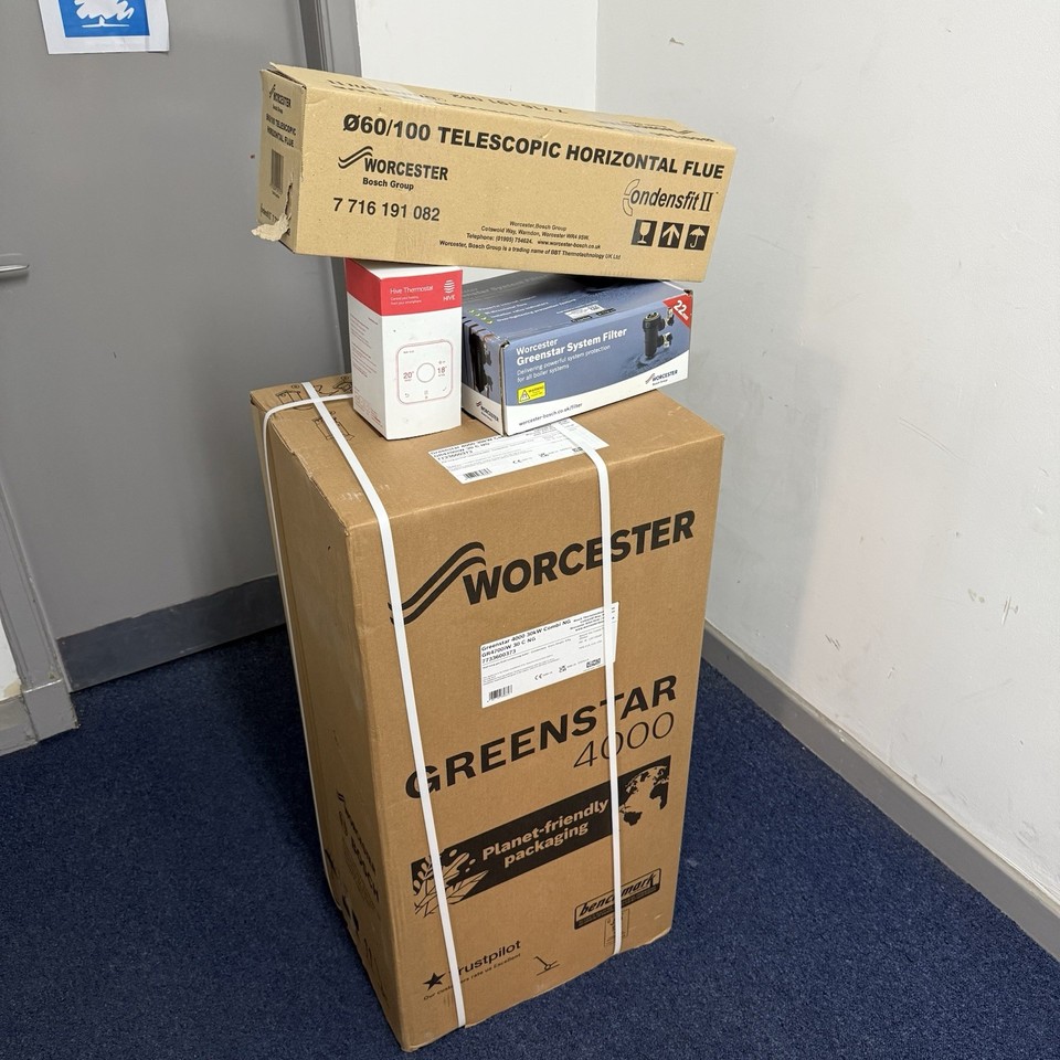 Worcester Greenstar 4000 30kW Combi Boiler Flue Filter & Hive ...