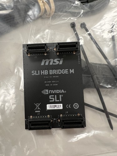 MSI SLI HB Bridge M NVIDIA GPU 2-Way Bridge Connector MS-4395 for PC ...