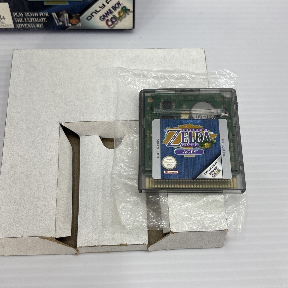 NINTENDO GAMEBOY GAME THE LEGEND OF ZELDA ORACLE OF AGES COMPLETE BOXED ...