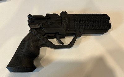3D Printed Blade Runner 2049 Officer K’s Blaster Replica All Black 1:1 ...