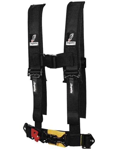 Racing Youth H Style 4-Point 2" Harness Restraints - Black / One Size ...