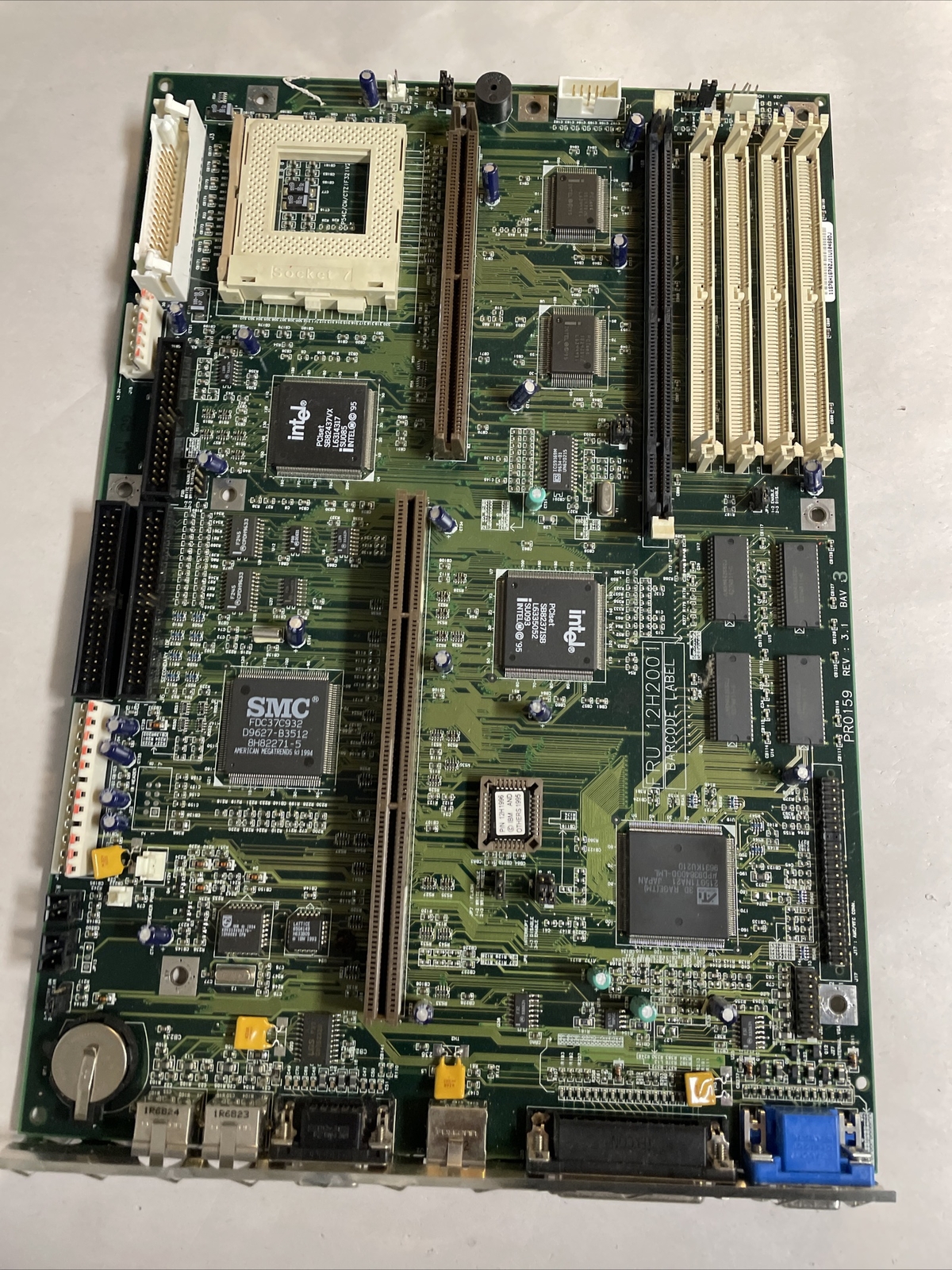 IBM Socket 7 Triton II Chipset 12H2001 Main System Motherboard Aptiva ...