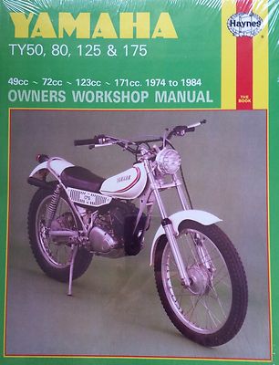 Haynes Manual 0464 for Yamaha TY50/TY80/TY125/TY175 workshop, service ...