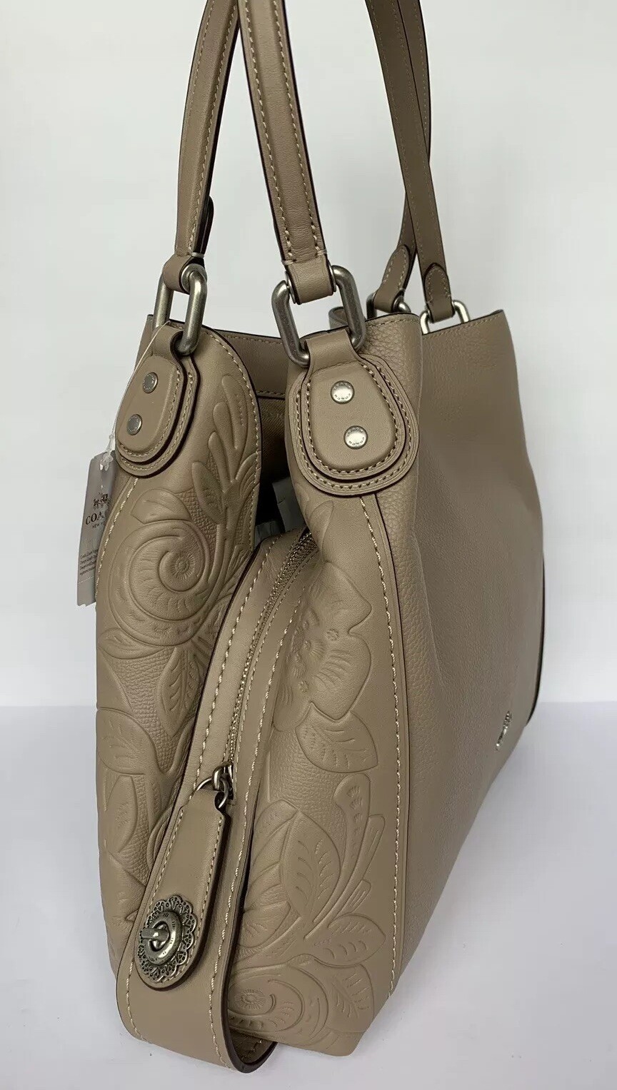Coach 12034 Edie Shoulder Bag 31 In Glove-tanned Leather-Tea Rose ...