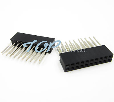 10PCS 2x10 20Pin 2.54mm Double Row Female Straight Header Pitch Socket ...