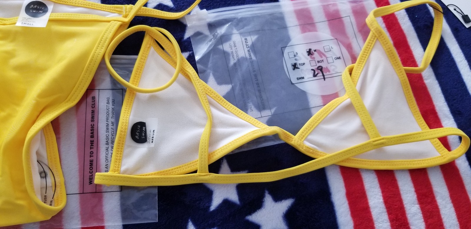 Small Bikini Bottom Medium Bikini Top* New With Tags* Yellow | eBay