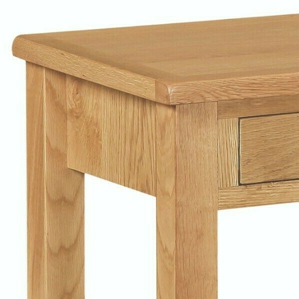 Baysdale Oak Slim Laptop Desk / Compact Computer Desk / Home Computer ...