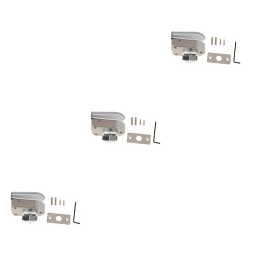 1/2/3 Contemporary Glass Door Lock User-Friendly Rotary Knob Open/Close ...