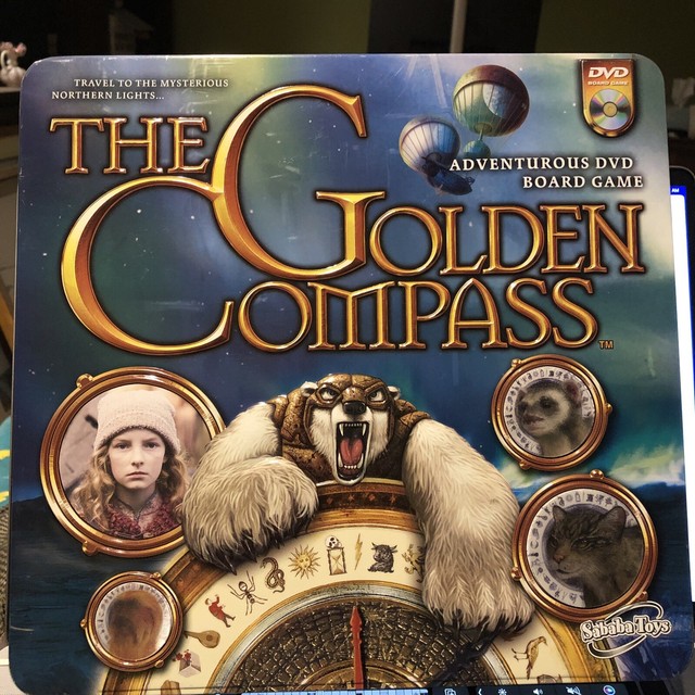 The Golden Compass Board Game With DVD in Tin Storage Container for ...