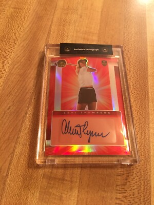 2022 SUPER GLOW LEXI THOMPSON SHINY RED REFRACTOR AUTOGRAPH 14/50 ...