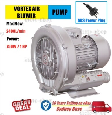 1HP Industrial Aquaculture Pond Fish Tank Vortex Air Blower Gas Pump ...