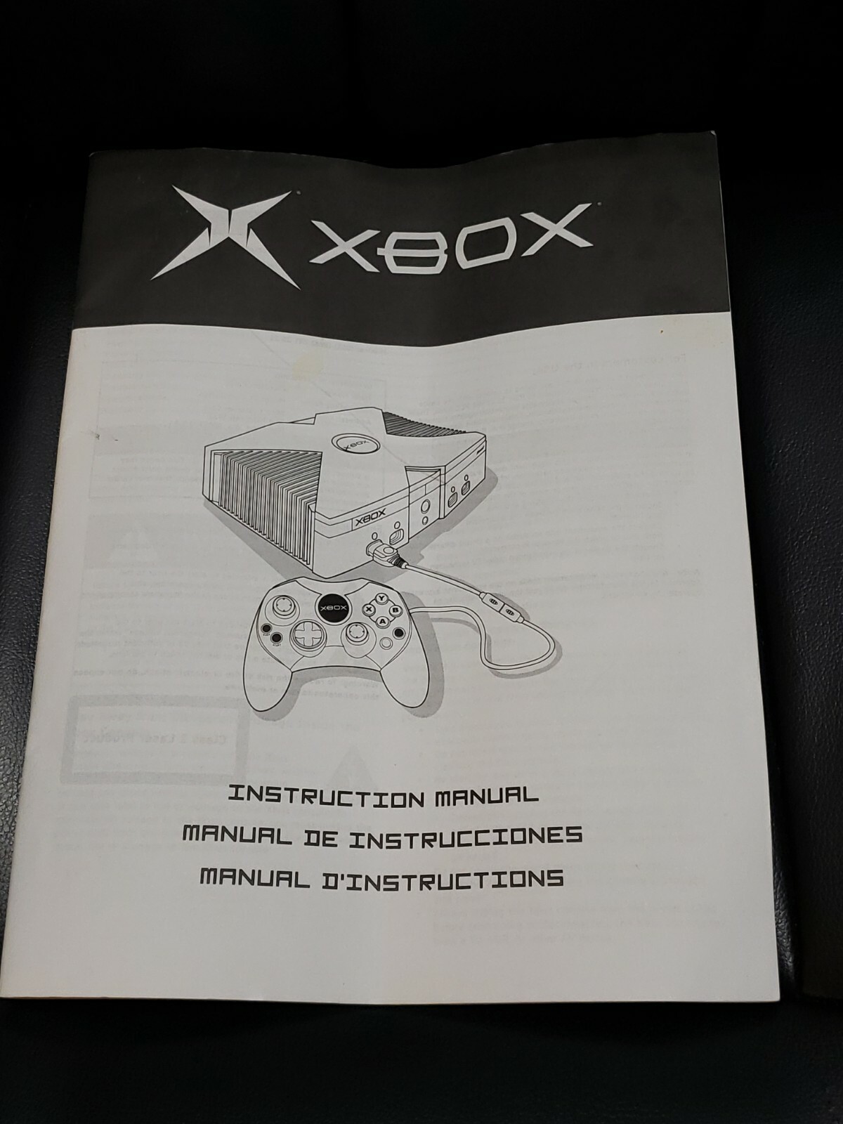 Original Microsoft XBOX Gaming Console Instruction Manual Booklet ...