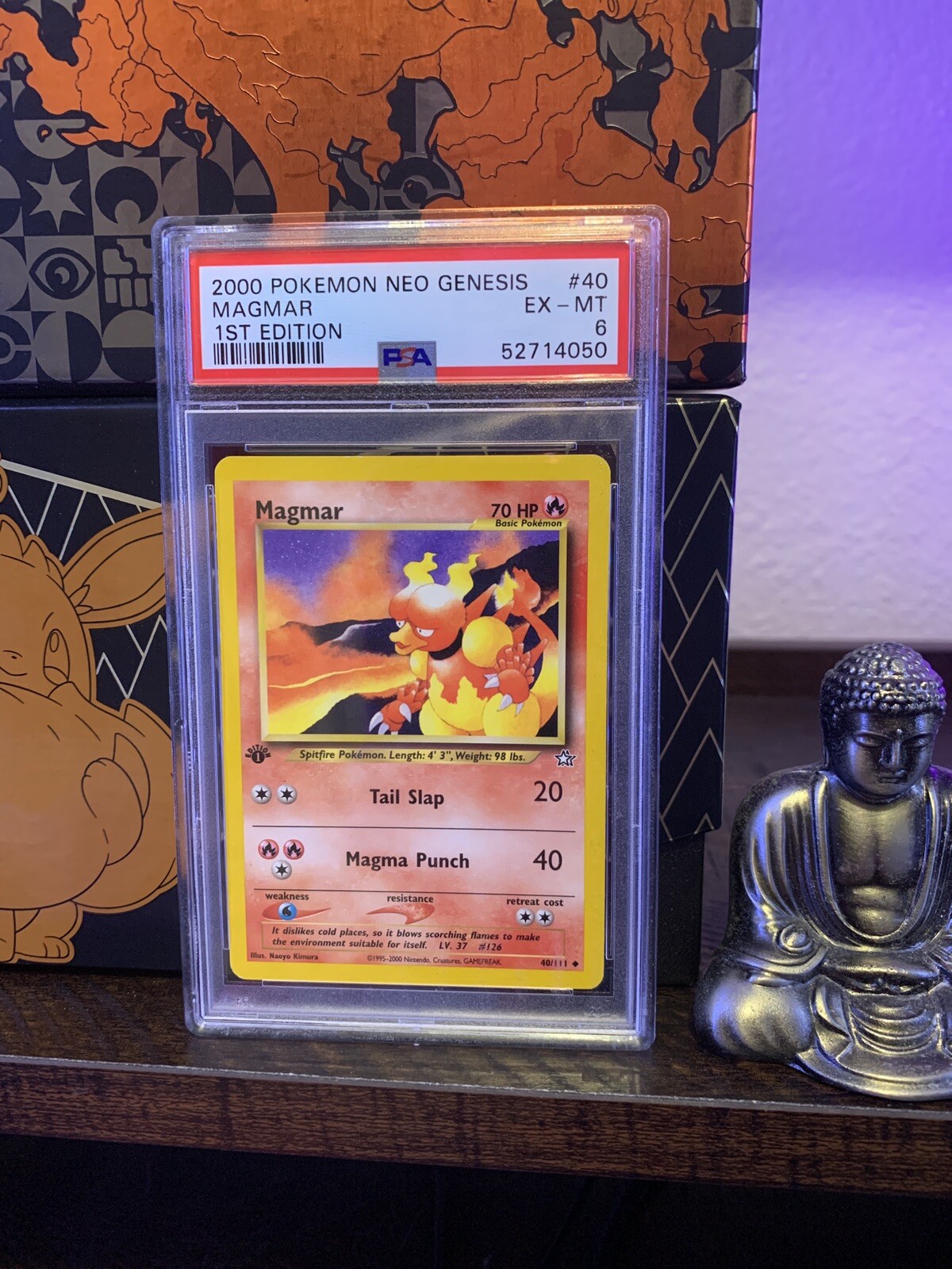 Pokemon Card Neo Genesis Set 1st Edition Number 40 Magmar PSA 6 | eBay