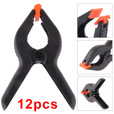 12pcs 6" Market Stall Spring Clamps Large Plastic Heavy Duty Clips New ...