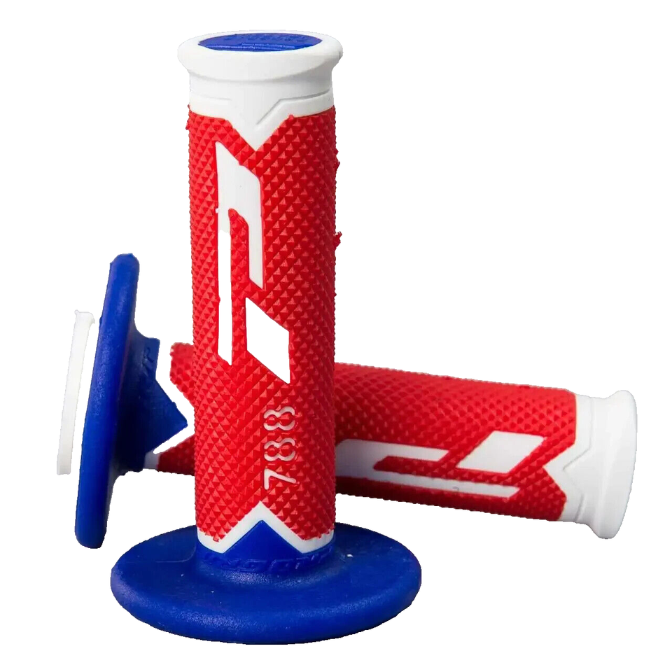 HONDA CRF250L CRF300L RALLY PRO GRIP 788 RED / BLUE / WHITE MX GRIPS | eBay