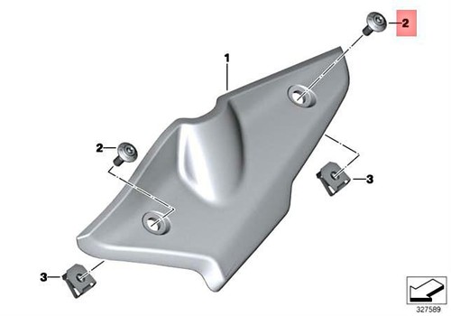 Genuine BMW K08 K09 K17 K18 Body Screw With Collar M5x14.5-A2-70 ...