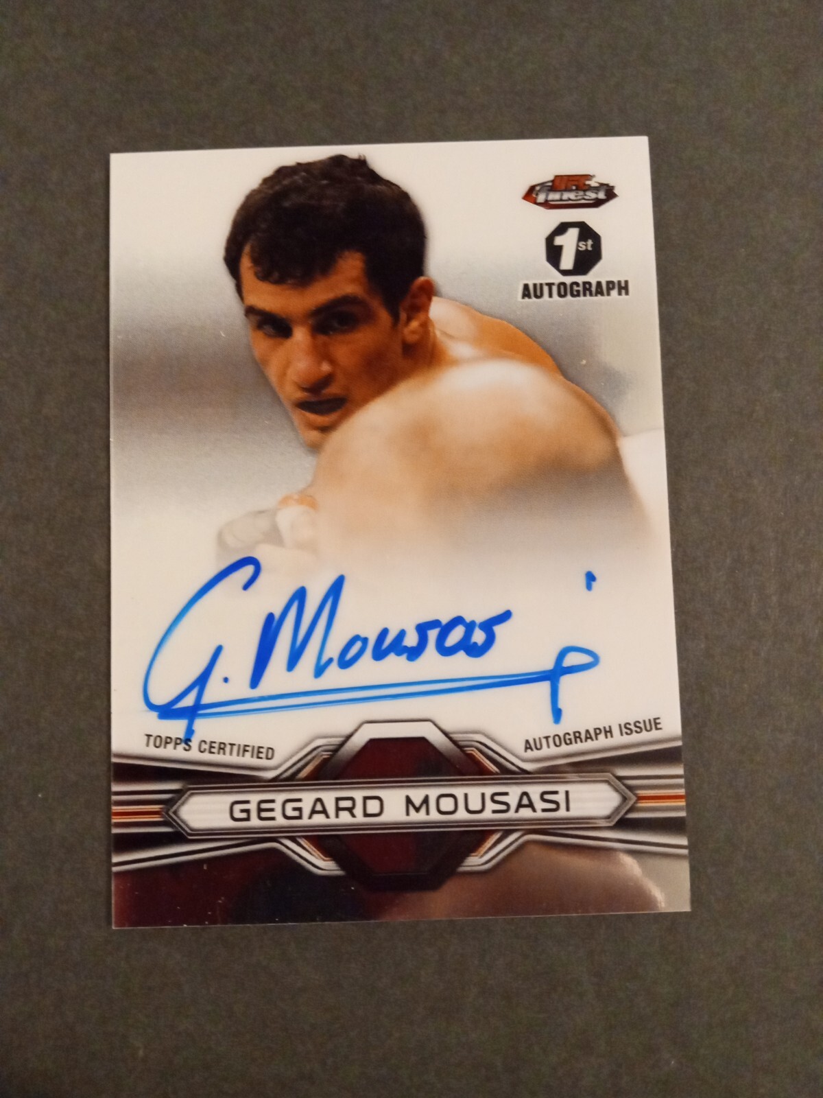 2013 Topps Finest UFC - Fighter Autographs Gegard Mousasi #FFA-GMO (AU ...