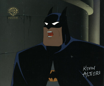 Batman Animated Series-Original Cel-Batman-Off Balance-Signed Kevin ...