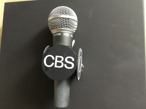 CBS -TV Classic Logo Microphone Flag | eBay