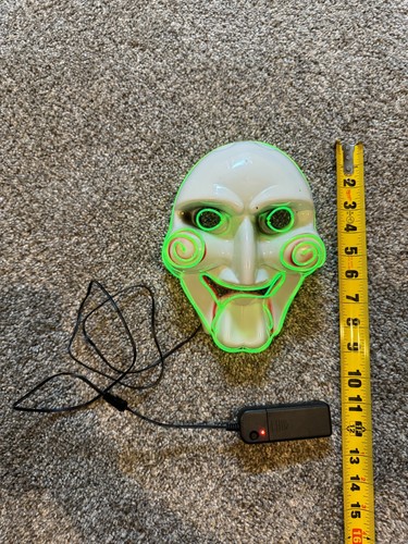 Unisex Saw Billy Puppet Mask LED Light up Mask Halloween Party Props | eBay
