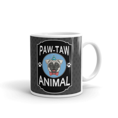 Paw-Taw Animal Funny Dog Birthday Unique Cup Gift Coffee Tea Ceramic ...