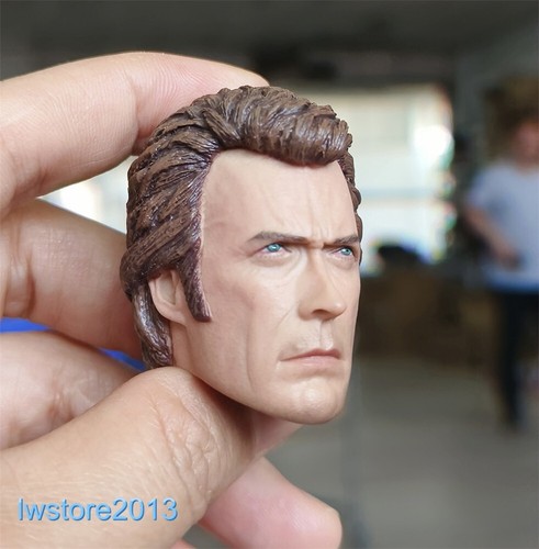1:6 Male Head Sculpt Dirty Harry Clint Eastwood Carved For 12" Figure ...