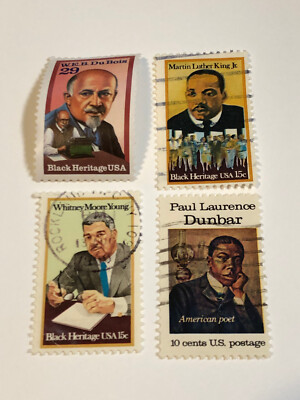Vintage US Stamp The Black Heritage Stamps (Set of 4) | eBay