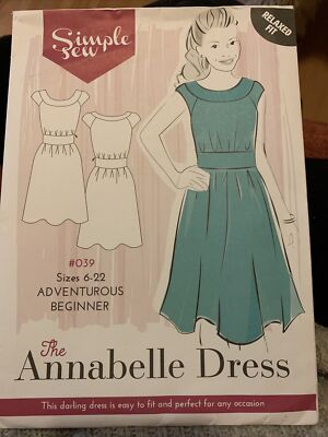 Simple Sew Sewing Pattern Annabelle Dress Size 6 8 10 12 14 16 18 20 22 ...