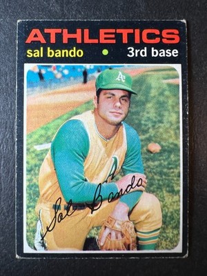 1971 Topps Sal Bando #285 low grade - 50% off 5 or more under $5 | eBay