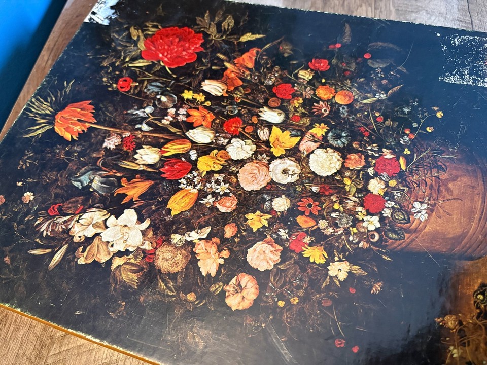 Vintage Springbok 486 Piece Puzzle Flowers in a Tub Jan Brueghel 1970 ...