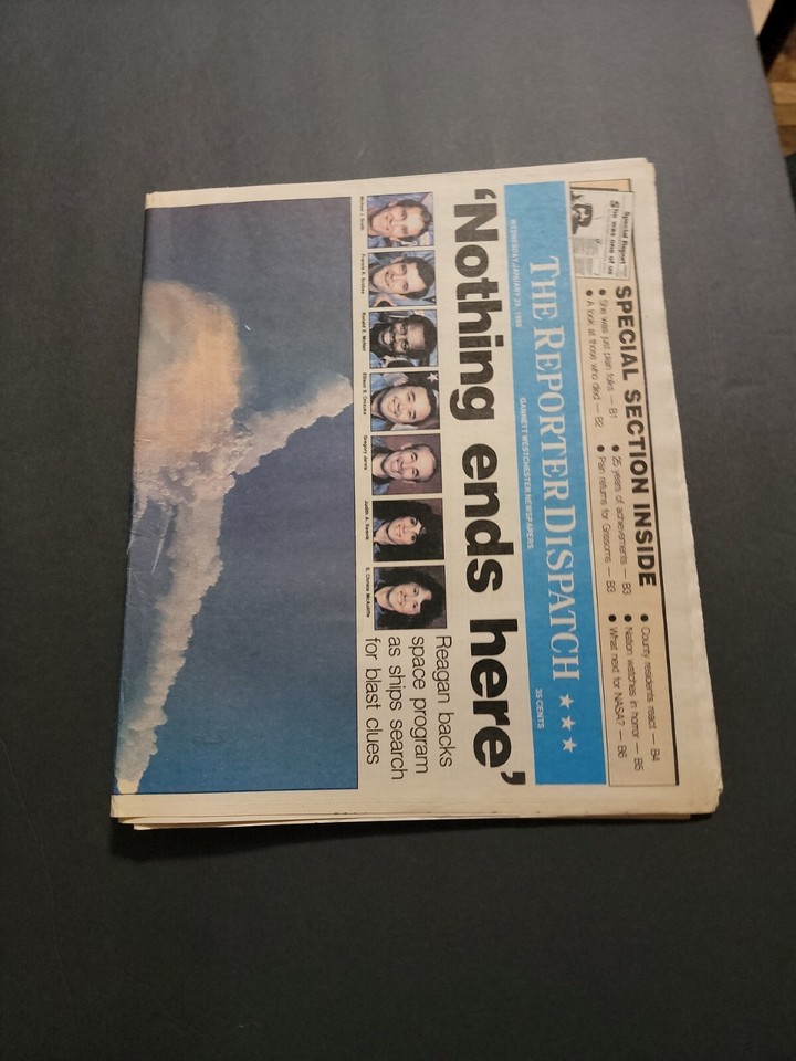 CHALLENGER EXPLODES NEWSPAPER/SHUTTLE DISASTER | eBay
