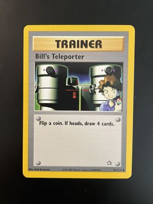 Pokémon Neo Genesis Trainer Bill's Teleporter 91/111 Regular NM | eBay