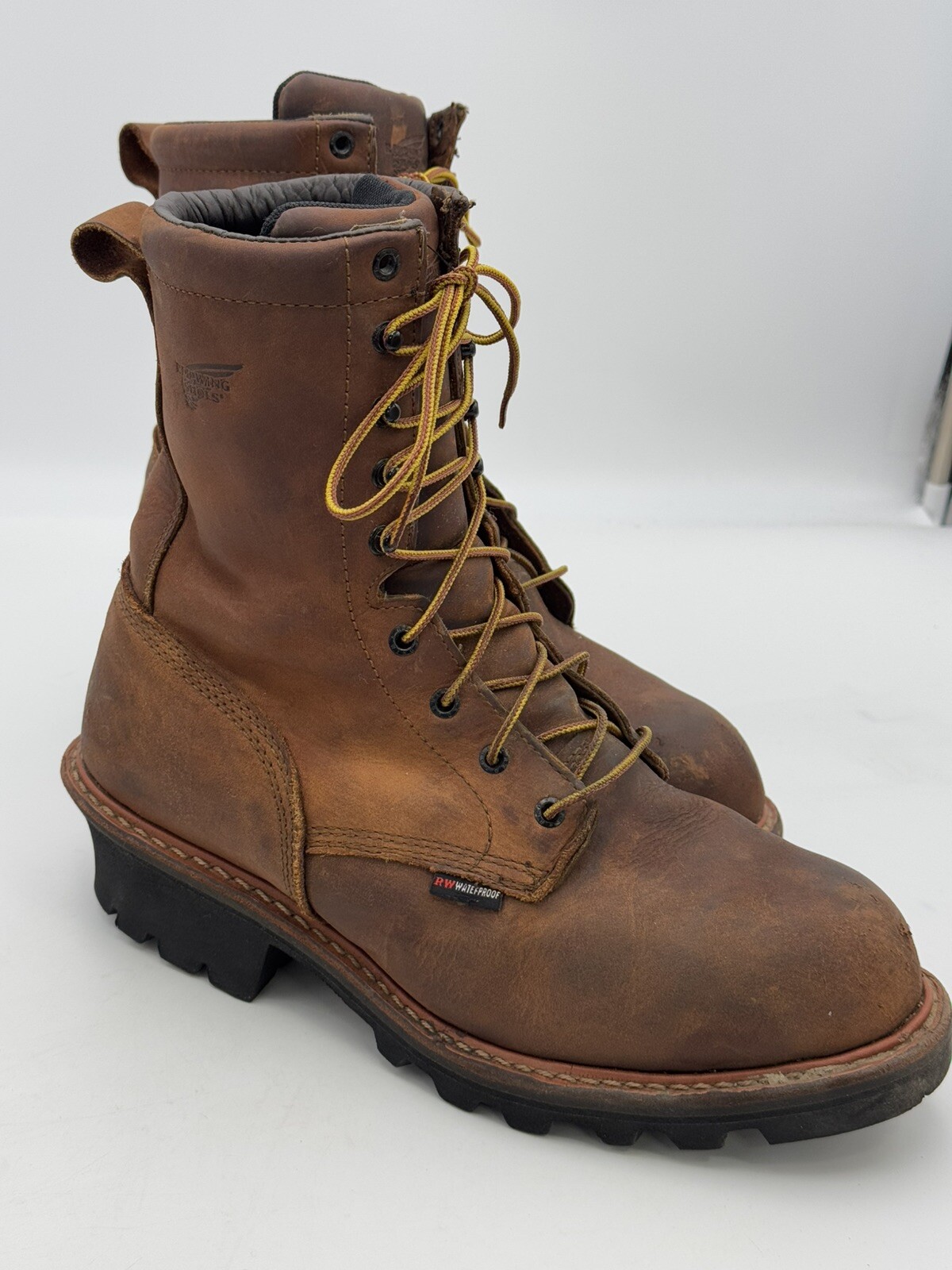 Men's RED WING LoggerMax 9 Inch Steel Toe Insulated Waterproof Leather ...