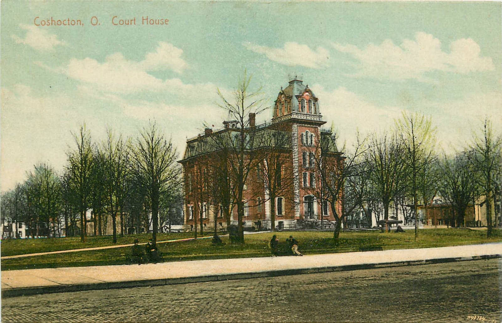 Ohio, OH, Coshocton, Court House 1910's Color Postcard | eBay