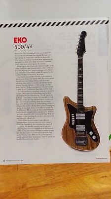 EKO 500 4V GUITAR WALL ART 11 X 8.5 A8 | eBay