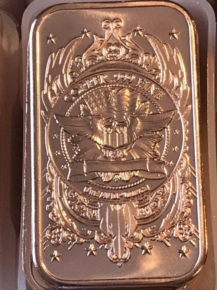 Morgan Dollar Bar 10-PACK Of Copper Bars 1 ounce each, 10 Bars, by ...
