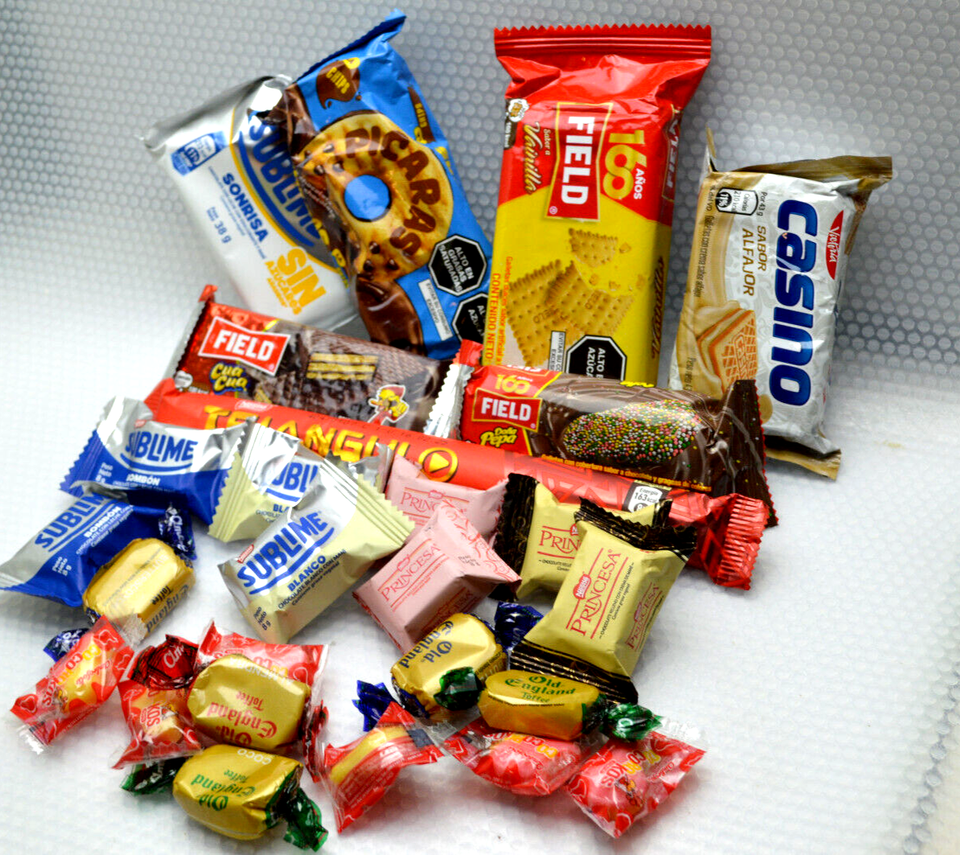Favorite Peruvian Snacks Candies, Chocolates, Cookies (26 count) | eBay