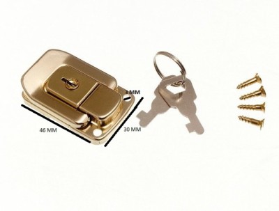 10 of locking case clasp toggle fastening trunk catch & 2 keys 48mm ...